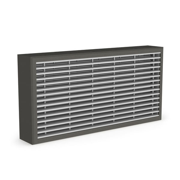 Metal ventilation grill - GE120 - Rf-t - fire-resistant / rectangular