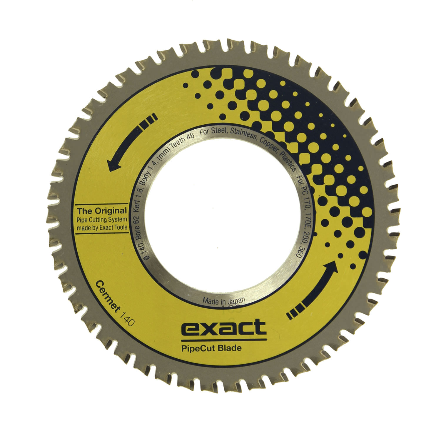 Circular saw blade - Cermet 140 - Exact Tools Oy - cermet / for steel ...