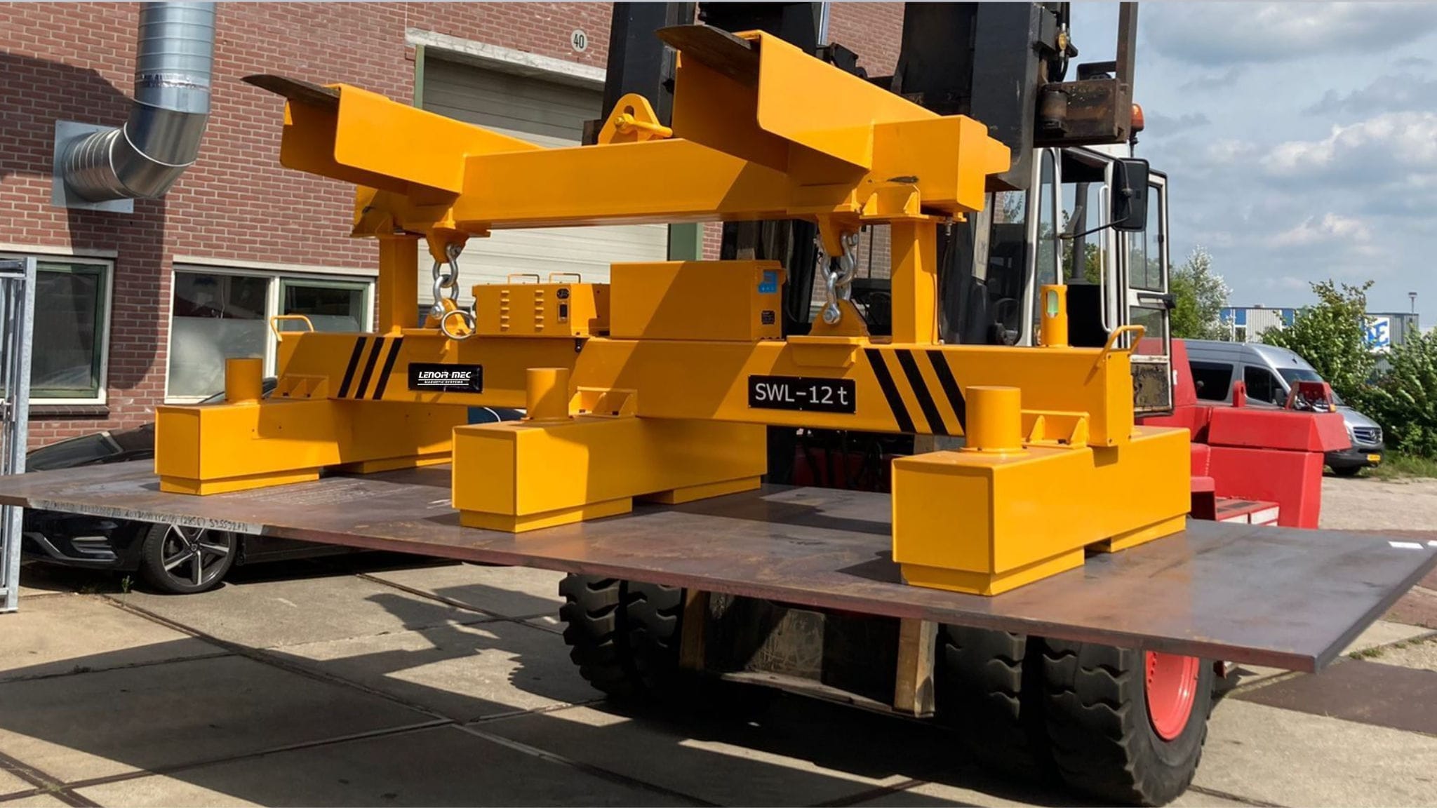 Electro magnet lifting beam - HBEPP - Lenoir-Mec - for plates / for ...