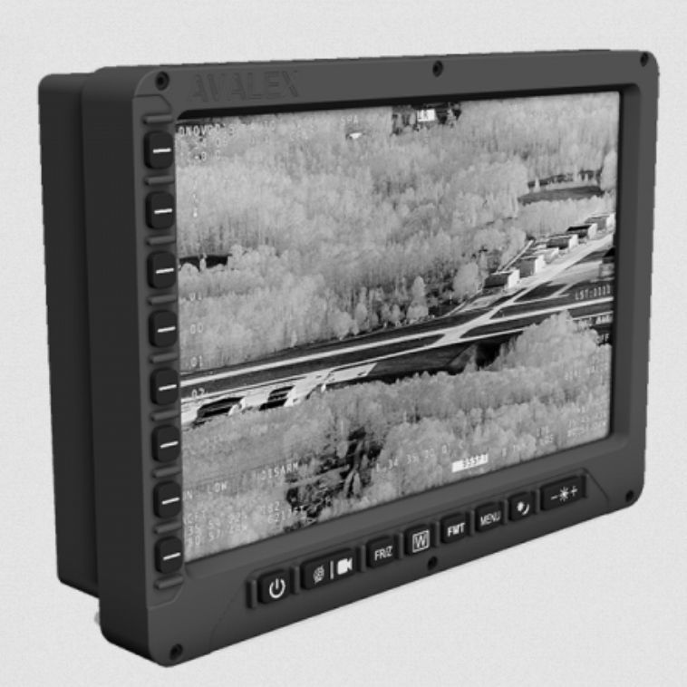 LCD display - AVM4108C - MERCURY SYSTEMS - 1280 x 800 / 10.1" / remote