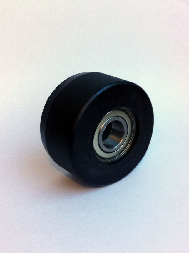 Bearing wheel type roller - 0.5842Black - CGR Roulements - polyamide ...