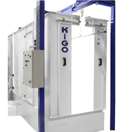Enclosed powder coating booth - PCS 3500 - KIGO O.E. - automatic / manual
