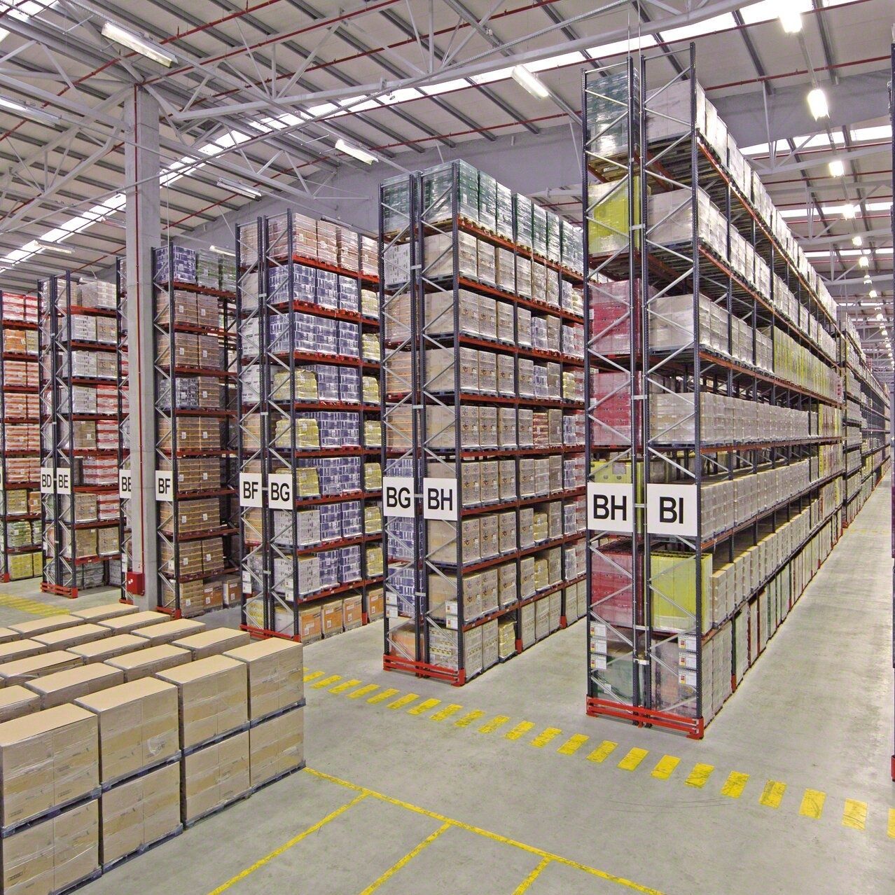 Pallet rack - MECALUX - storage warehouse / for the food industry ...