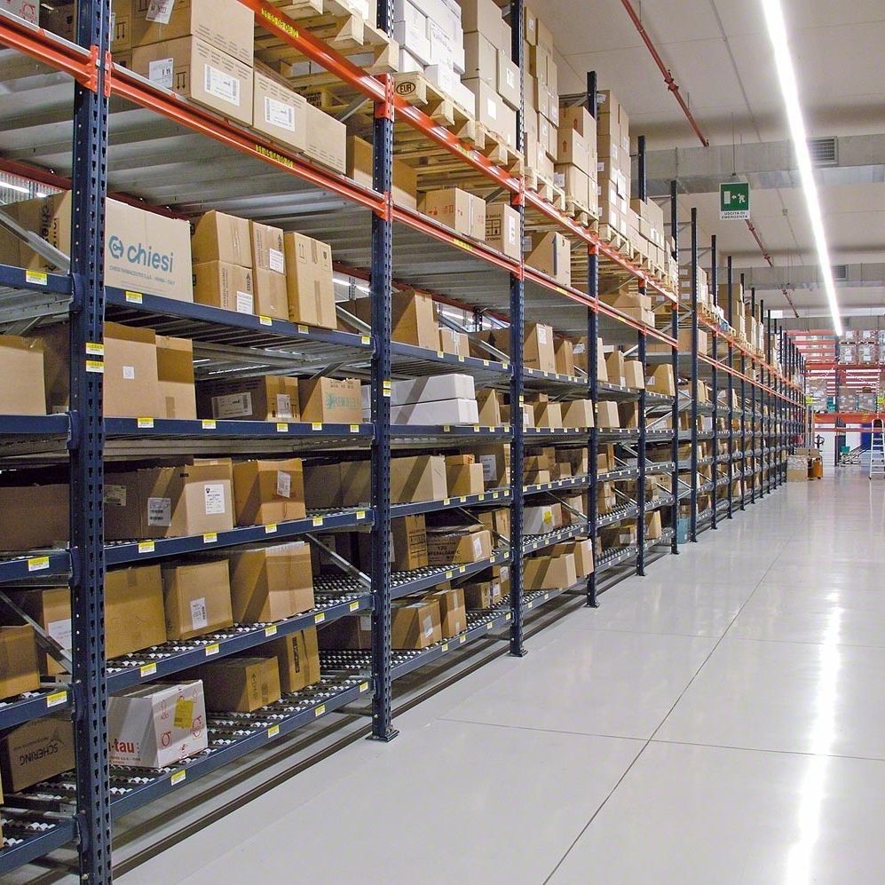 Picking shelving - MECALUX - handling / with shelves / dynamic