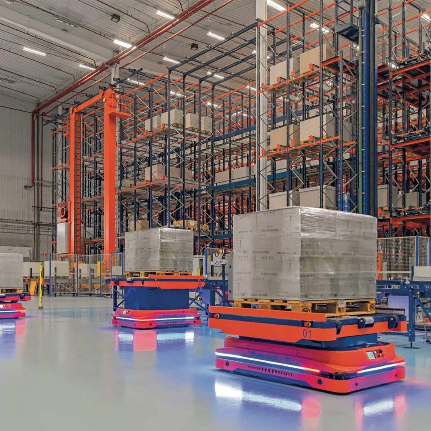 Transport autonomous mobile robot - AMR 1500 - MECALUX - for pallet / for warehouse / battery ...