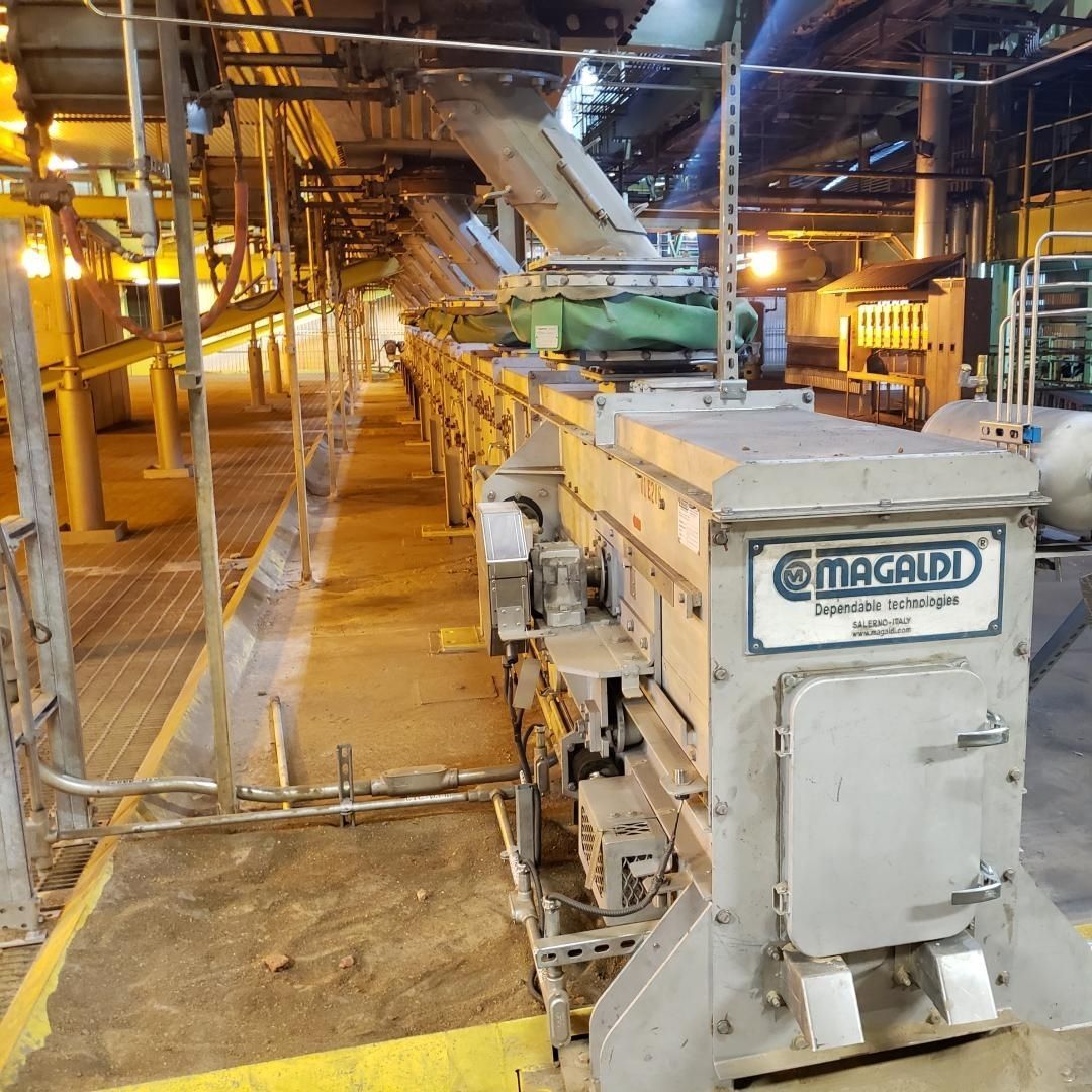 Belt conveyor - ECOBELT® FA - Magaldi Power SpA - pneumatic / handling ...