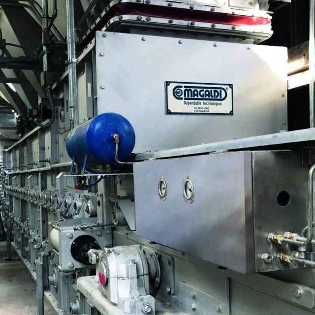 Belt conveyor - ECOBELT® WA - Magaldi Power SpA - handling / cooling / enclosed