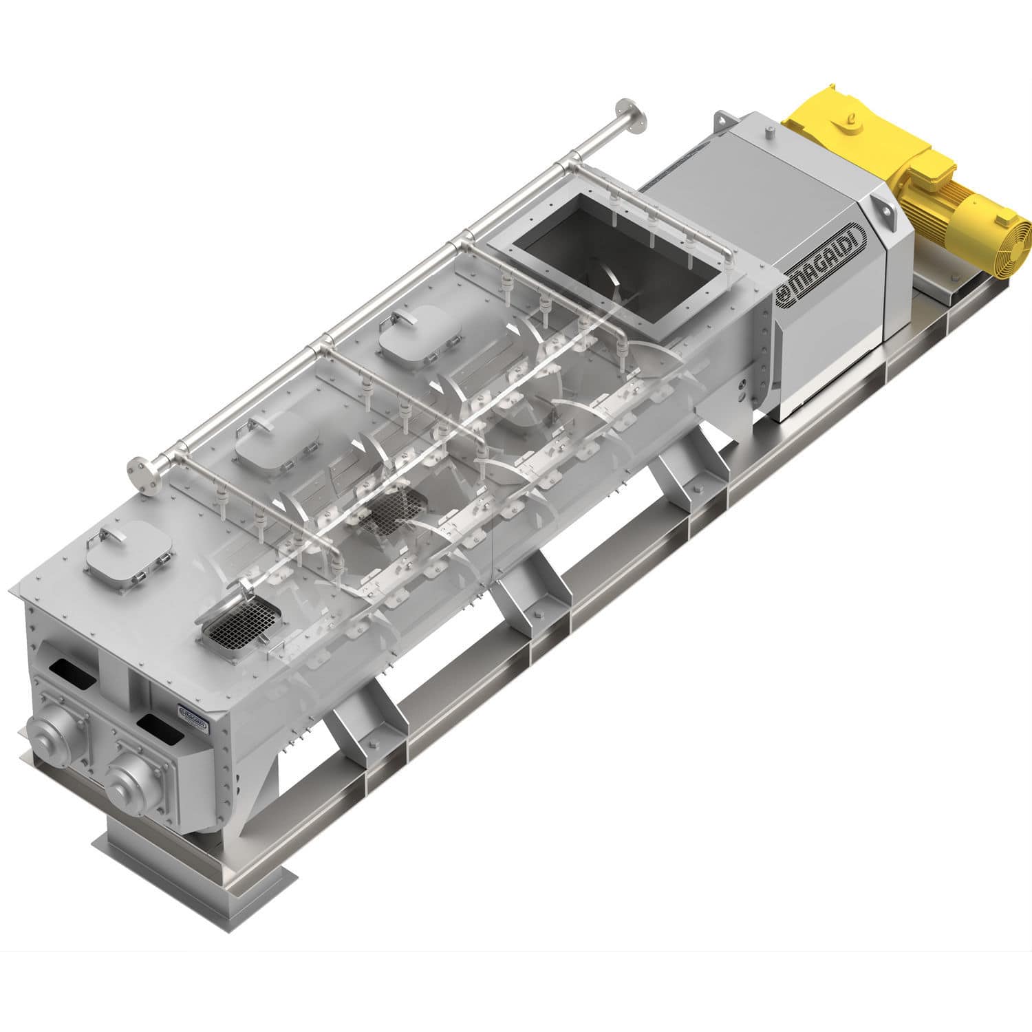 Paddle mixer - Magaldi Power SpA - continuous / powder / horizontal