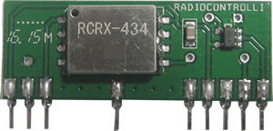 Radio receiver module - RCBRX-434 - Radiocontrolli S.R.L. - AM / ASK / for radio remote control