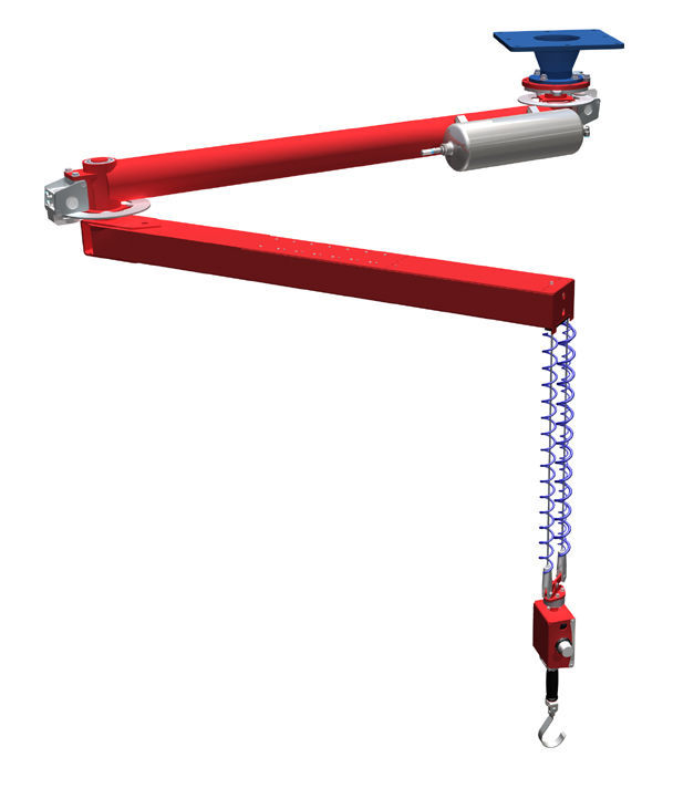 Pneumatic manipulator arm - max. 150 kg, 1 600 mm - HUSCH GmbH - with ...