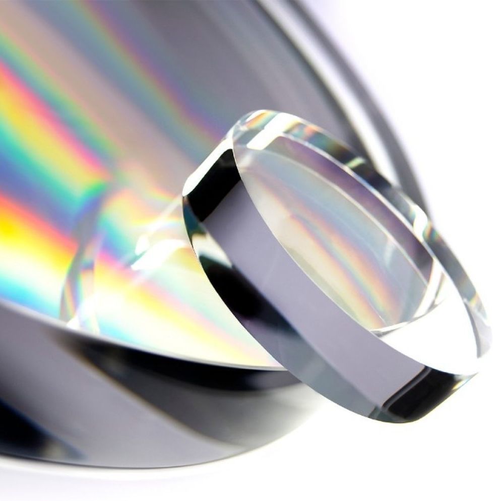 Glass lens element - ULE® - CORNING - silicone / UV / optical