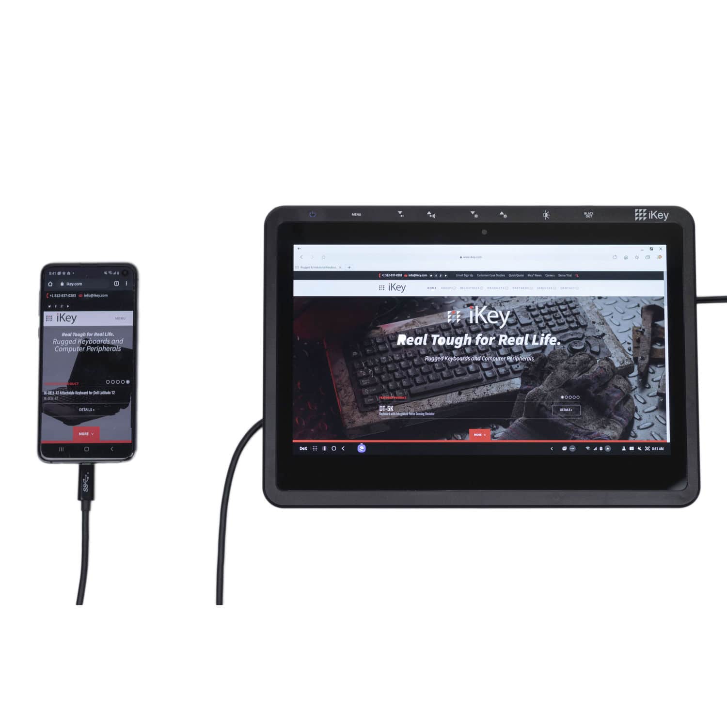 LCD display panel - IK-KV-11.6W - IKEY Industrial Peripherals ...