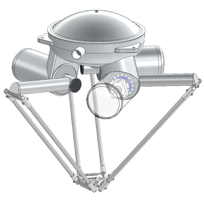 Delta robot - D4-1300-HD041 - Codian Robotics - 4-axis / pick-and-place ...