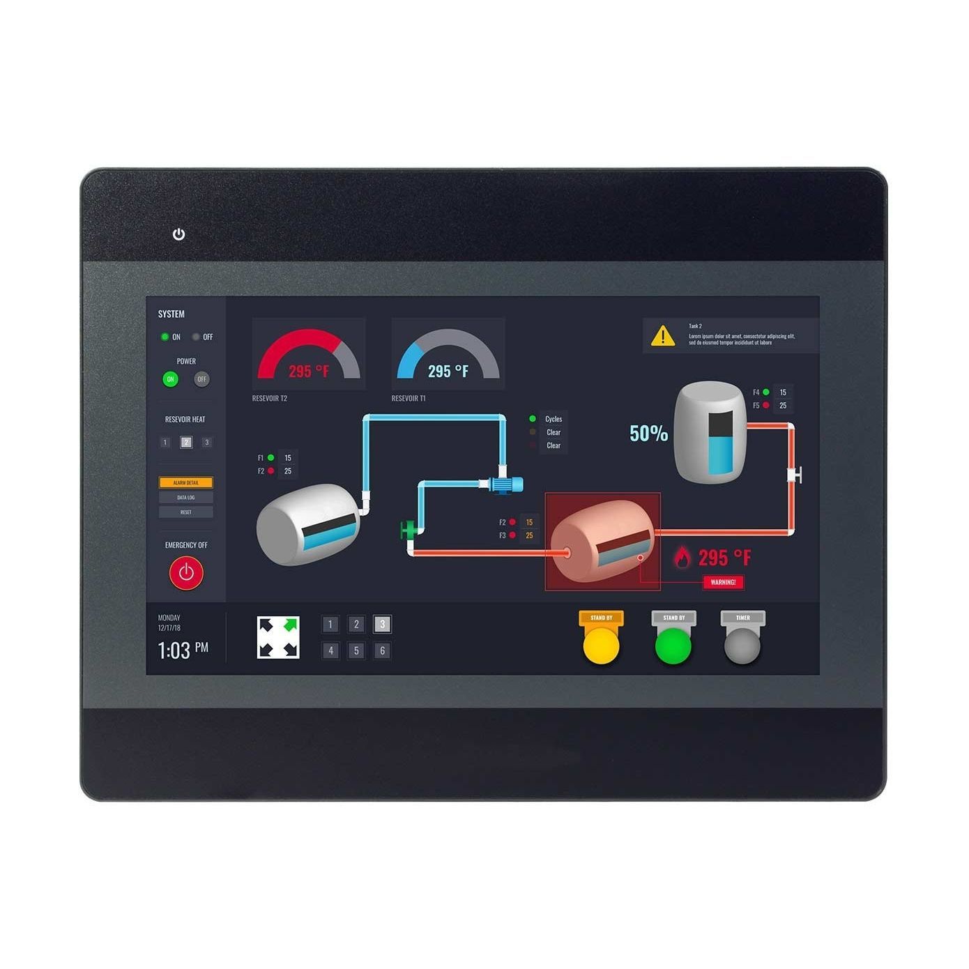 Resistive touch screen HMI - HMI5100B - Maple Systems - panel-mount ...