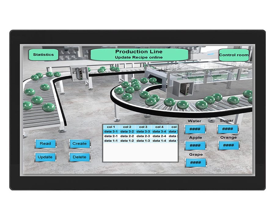 LCD panel PC - PC1221AP - Maple Systems - capacitive touch screen / 21 ...
