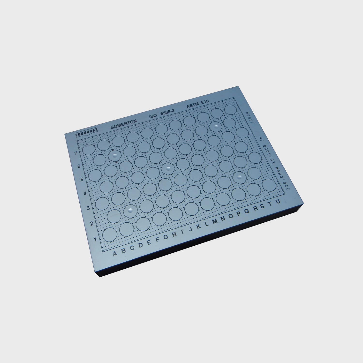 Brinell hardness test reference block - TemaFlux