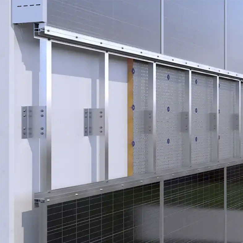 Facade PV mounting system - Contact Italia srl - for landscape installation