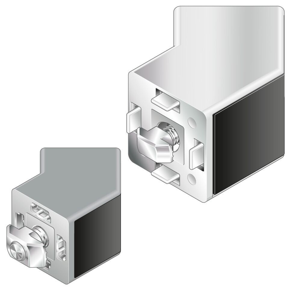 45° profile connector - 3842535428 - Bosch Rexroth - Assembly Technology