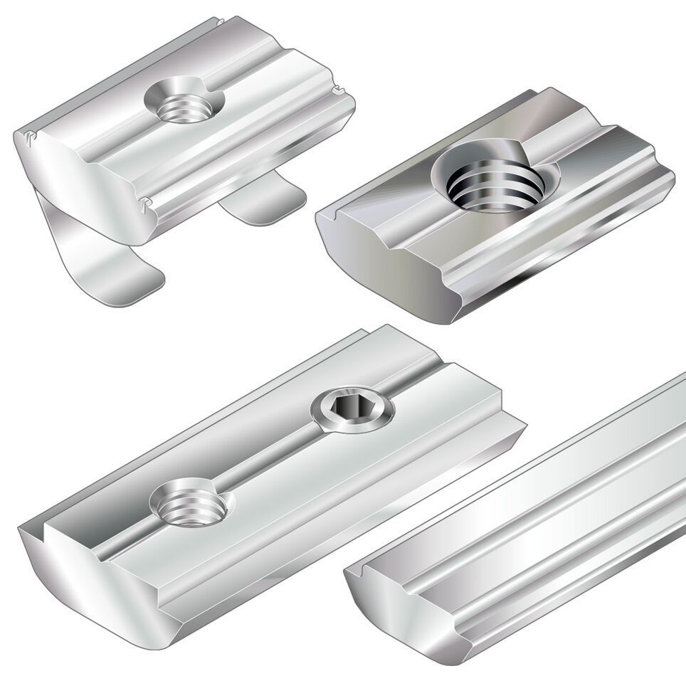 Aluminum profile connector - 3842529299 - Bosch Rexroth - Assembly ...