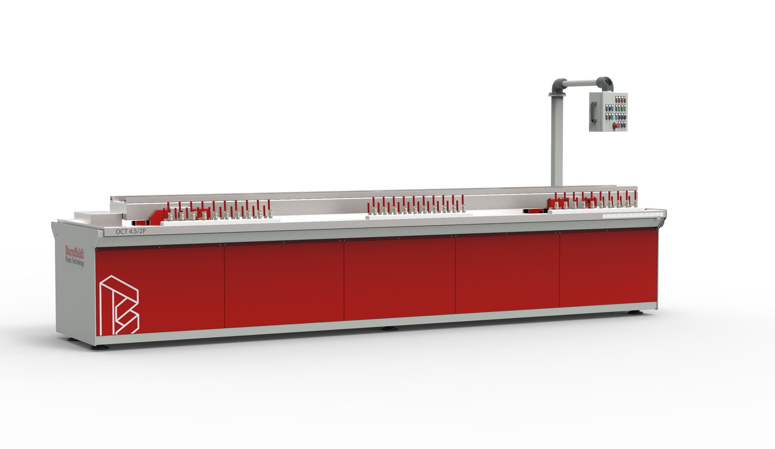 Profile extrusion calibrating table - CALIB, OCT series - Baruffaldi Plastic Technology
