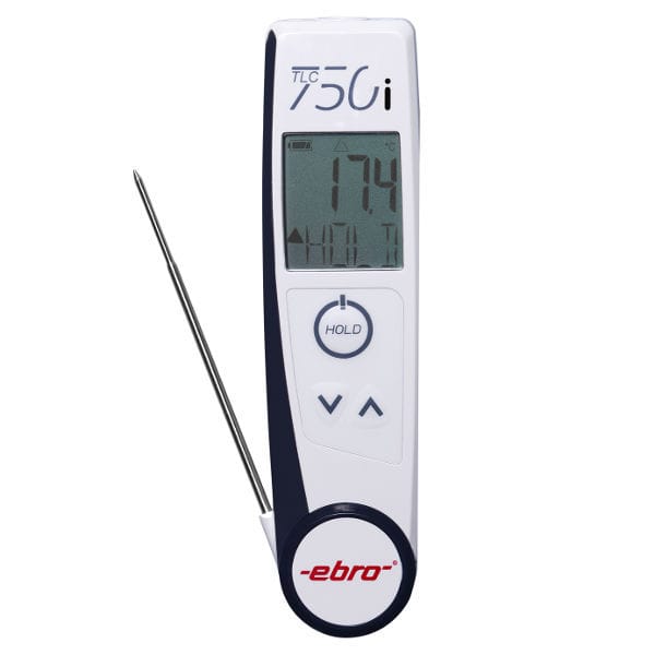 Infrared thermometer - TLC 750i - ebro - probe / with LCD display / °C