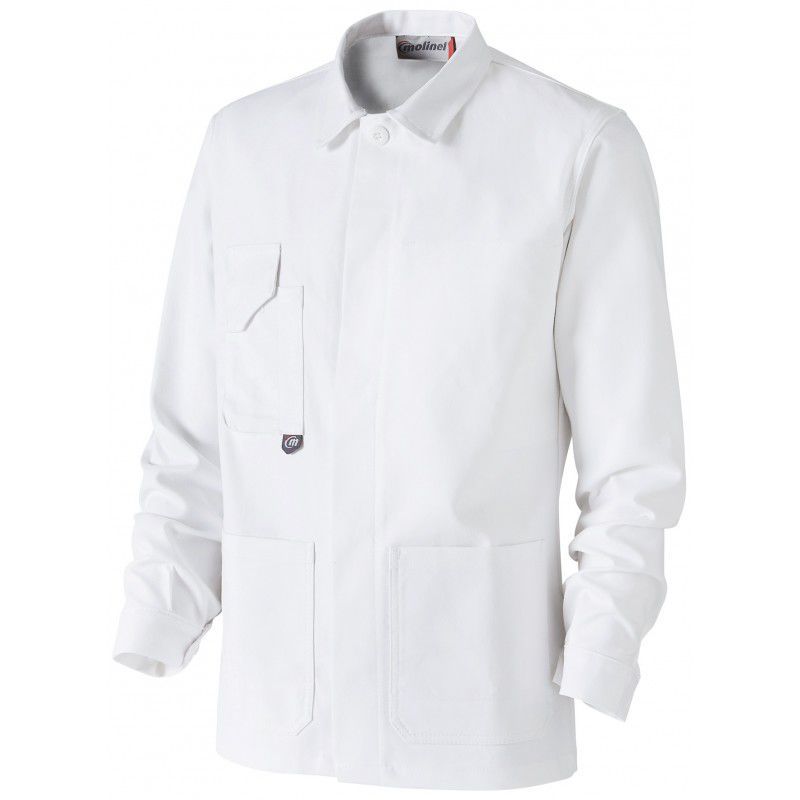 Work jacket - BASIQUE - Molinel - cotton / men's / blue