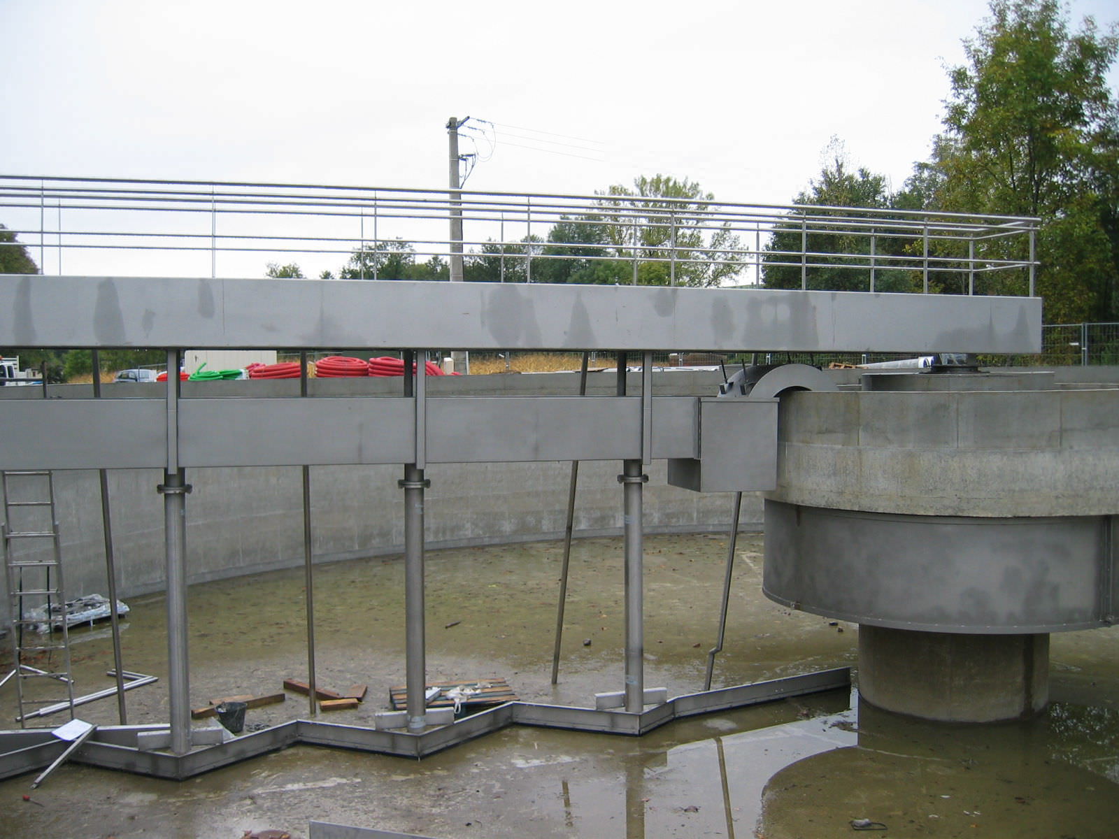 Circular clarifier - Suction Bridge, 6 - 38m - EUROPELEC - with scraper ...