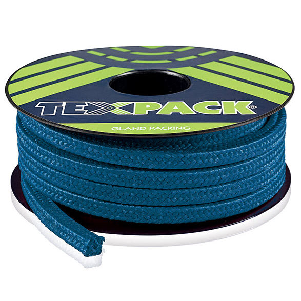 Braided PTFE packing - BLUE PACK 4107 - TEXPACK - synthetic yarn / high ...