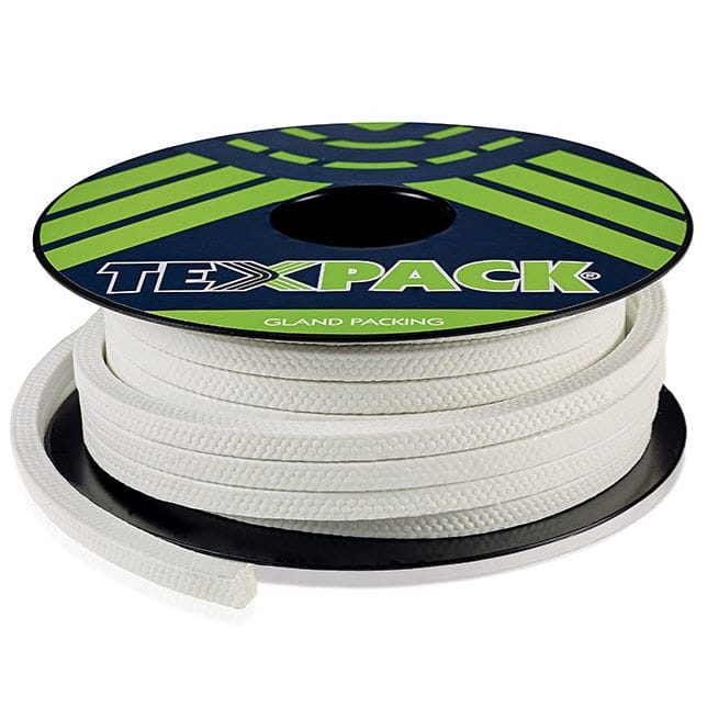 Braided graphite packing - 4171 - TEXPACK - PTFE / synthetic yarn / for ...