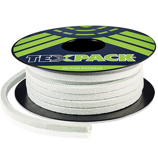 Braided PTFE packing - 4116 - TEXPACK - fiberglass / chemical-resistant ...