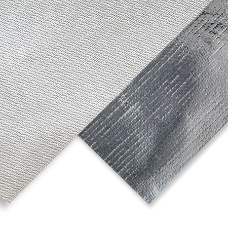 Glass cloth - 3240VT040AL - TEXPACK - steel / for thermal insulation