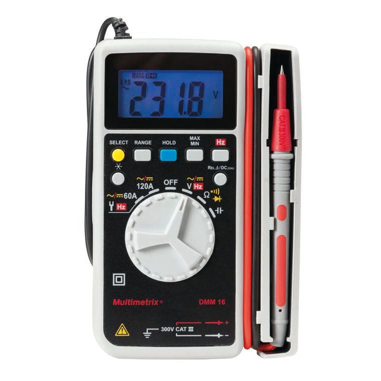 Digital multimeter - DMM 16 - MULTIMETRIX - portable / 600 V / 120 A