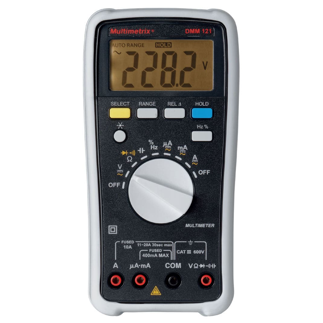 Digital multimeter - DMM 121 - MULTIMETRIX - portable / 600 V / 10 A