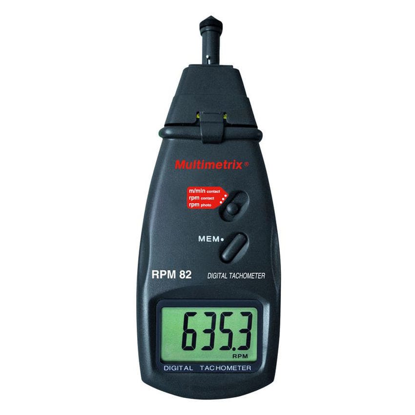 Contact tachometer - RPM 82 - MULTIMETRIX - non-contact / handheld ...