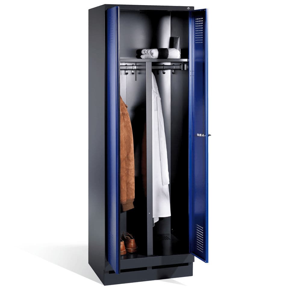 Work clothes locker - S series - C + P Möbelsysteme - ventilated