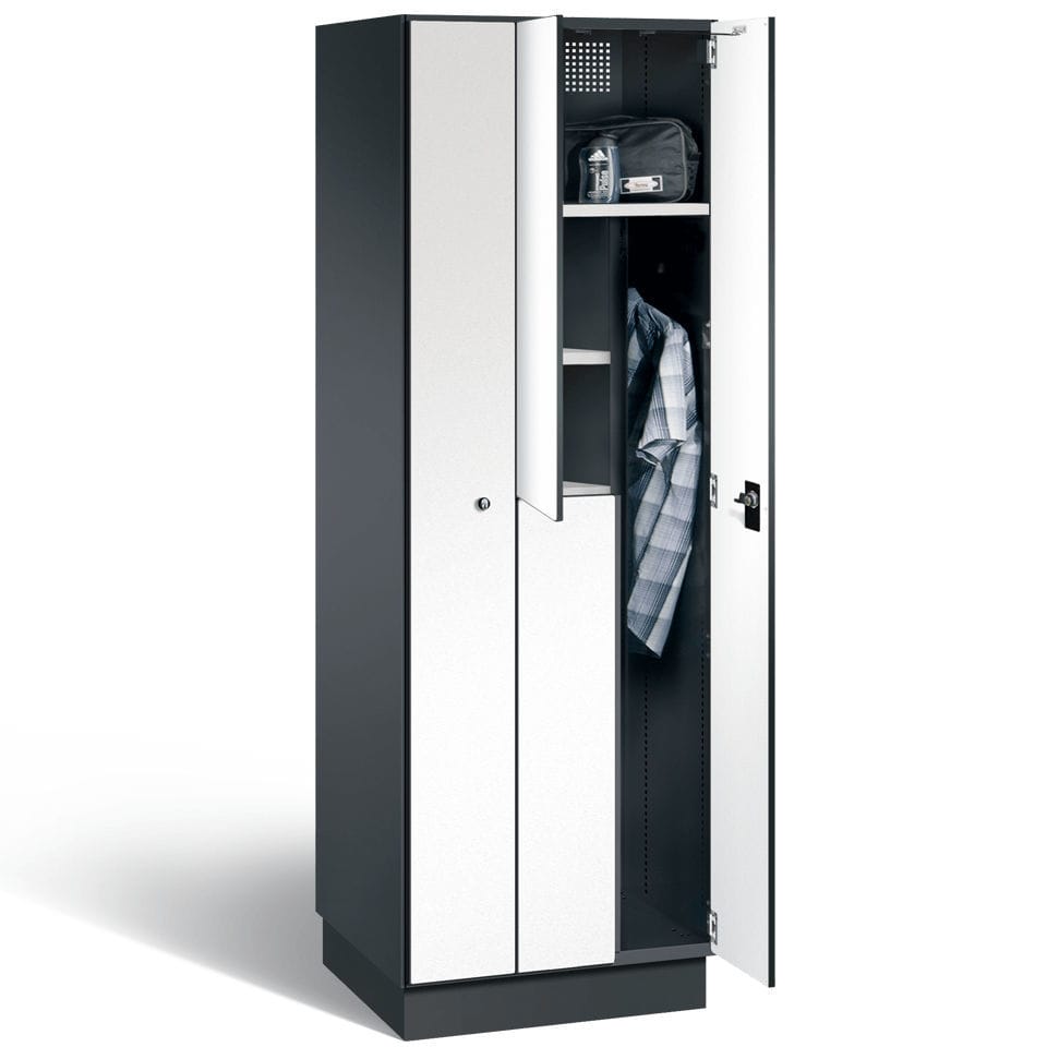 Drying locker - S series - C + P Möbelsysteme - with Z-shaped door ...