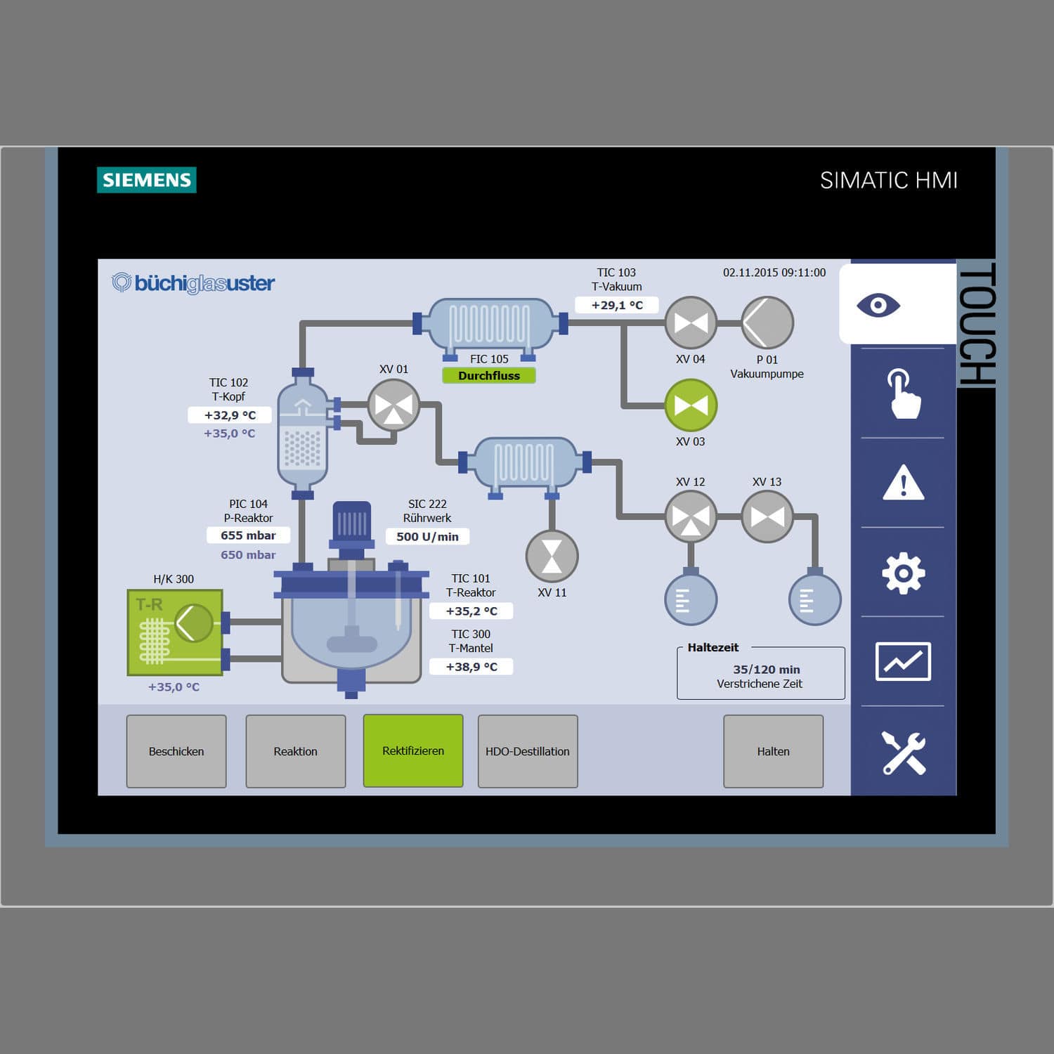 Process automation system - Ex Zone - Buchiglas (Büchi AG)-Reactor ...