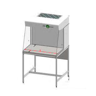 Horizontal laminar flow booth - OPTIGEL - ADS LAMINAIRE - stainless steel