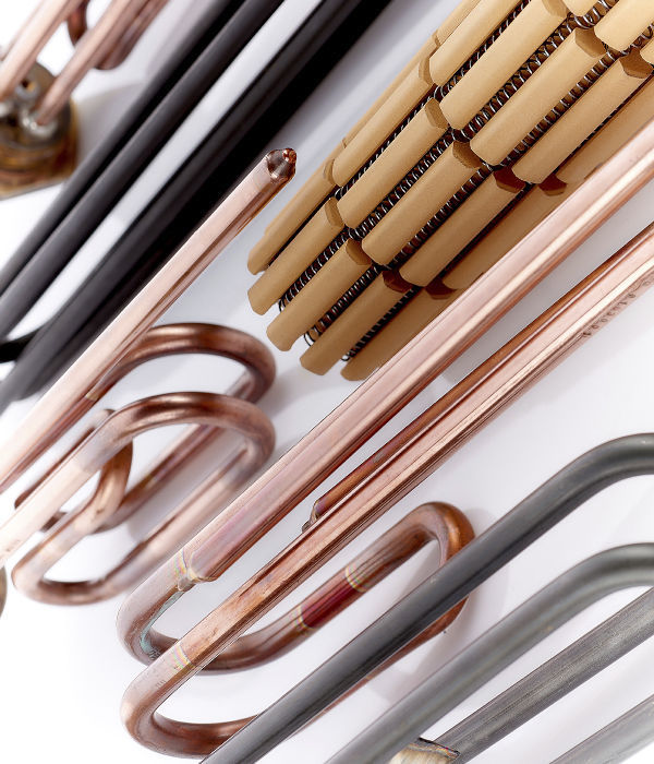 Tubular resistance heater - COTHERM - stainless steel / copper / industrial