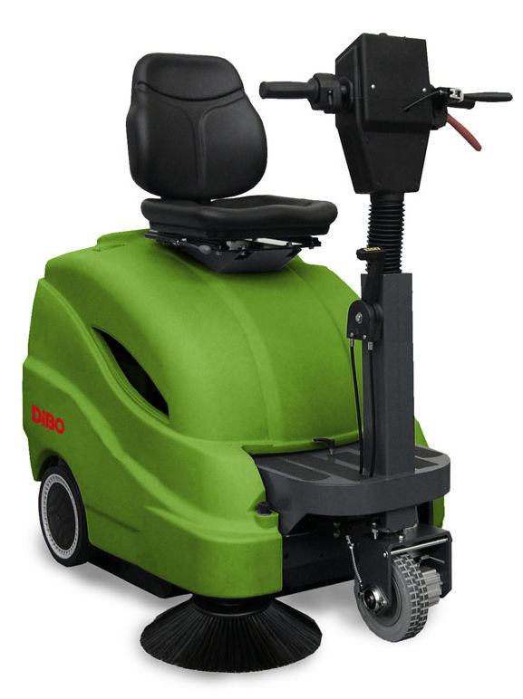 Ride-on sweeper - 712 E Rider - DiBO - gasoline / electric