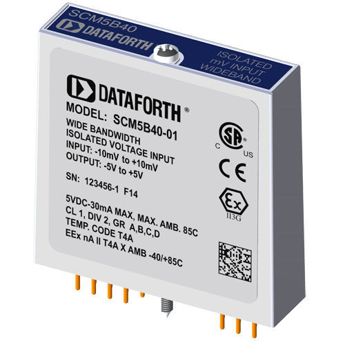 Voltage Input Module Scm5b40 01 Dataforth Corporation Analog