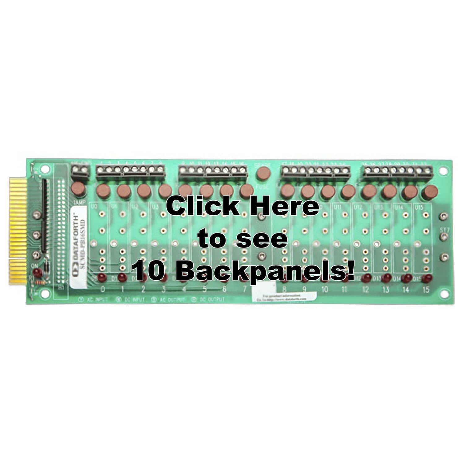 Backpanel - SCMD-PBxx series - Dataforth Corporation