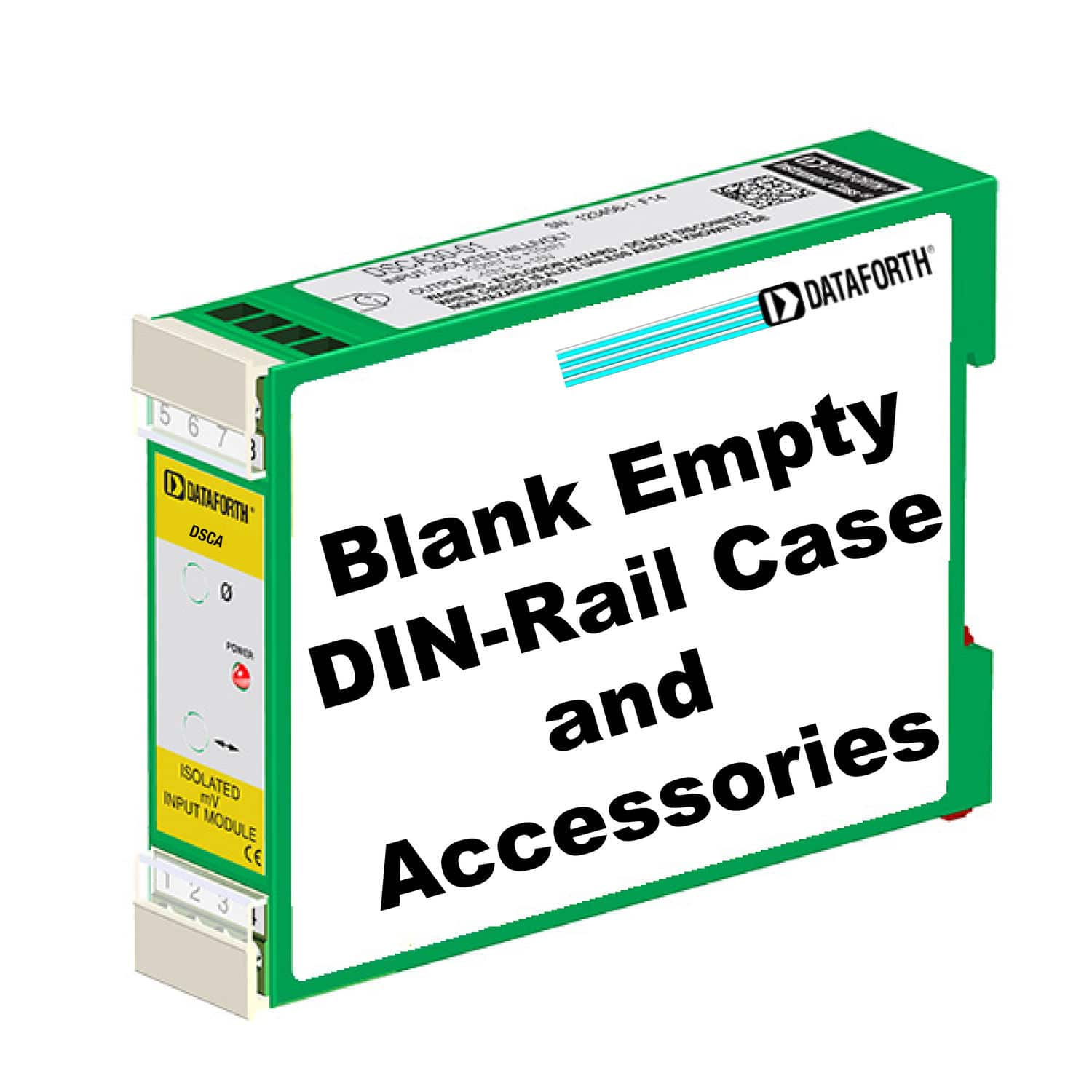 Empty enclosure - DSCX-BLANK - Dataforth Corporation - for DIN rail / rectangular / industrial