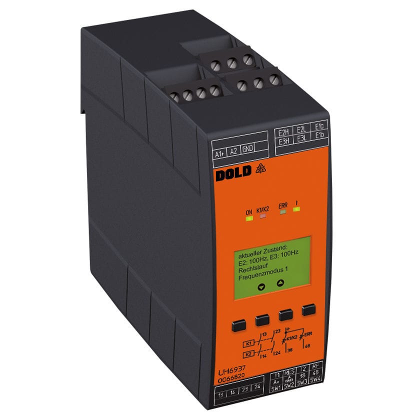 Frequency monitoring relay - UH 6937 - DOLD - phase sequence / 2 NO / DC