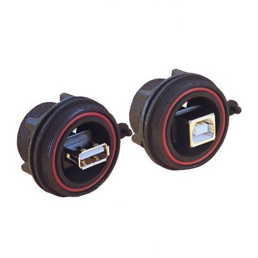 USB connector - PX084 series - Bulgin Components - data / DIN / overmolded