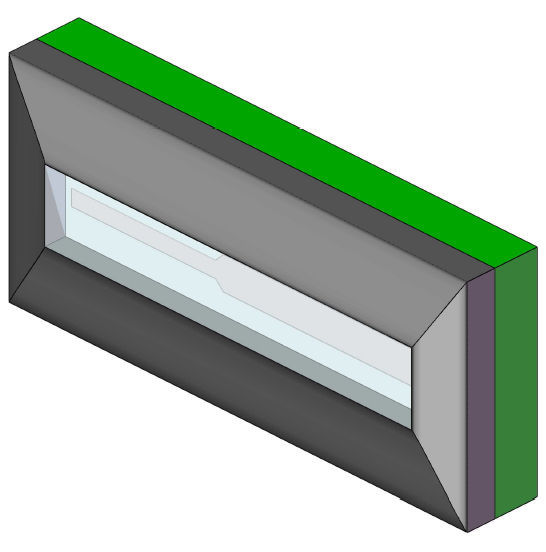 Diffuse reflective photoelectric sensor - iC-LO - iC-Haus - rectangular ...
