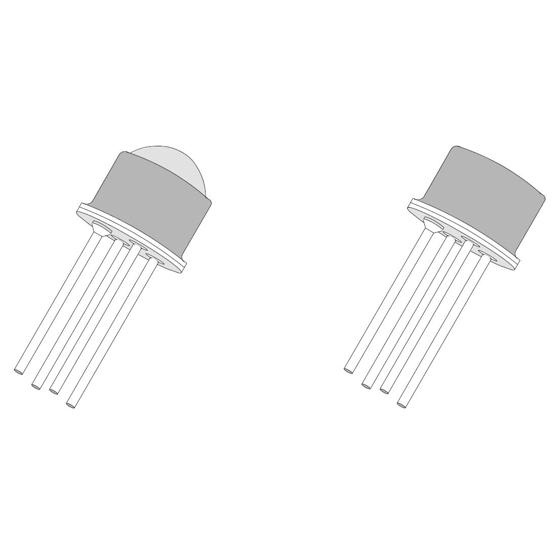 Diffuse reflective photoelectric sensor - iC-VP - iC-Haus - cylindrical ...