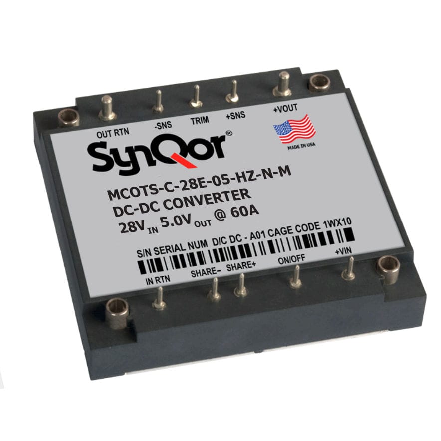 Regulated DC/DC converter - Mil-COTS 28E - SYNQOR - isolated / printed ...