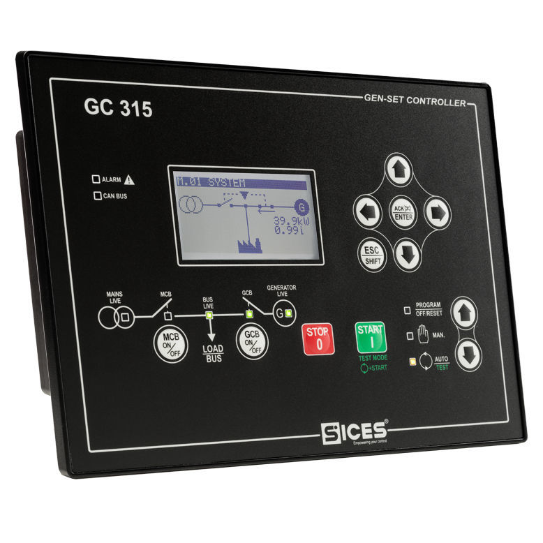 Automatic generator set controller - GC315 - S.I.C.E.S. - AMF / digital