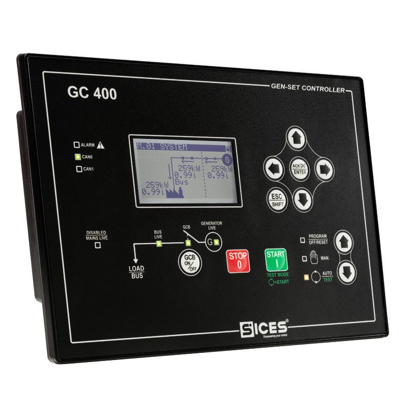Parallel generator set controller - GC400 - S.I.C.E.S. - manual / direct